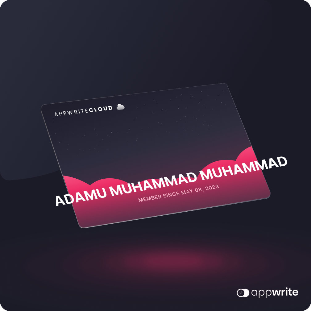 Appwrite Cloud Card