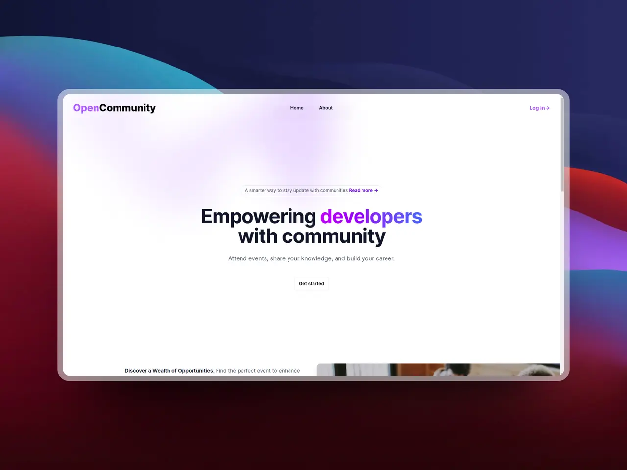 Open Community | Built with Appwrite